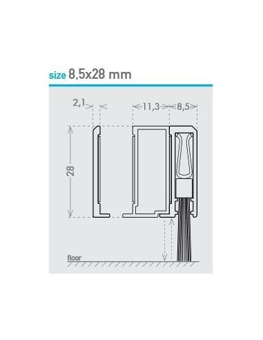 Αεροστόπ GLASS PIVOT γυάλινης πόρτας