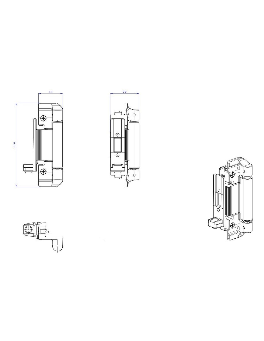 Σετ μεντεσέδες 1405 Fapim